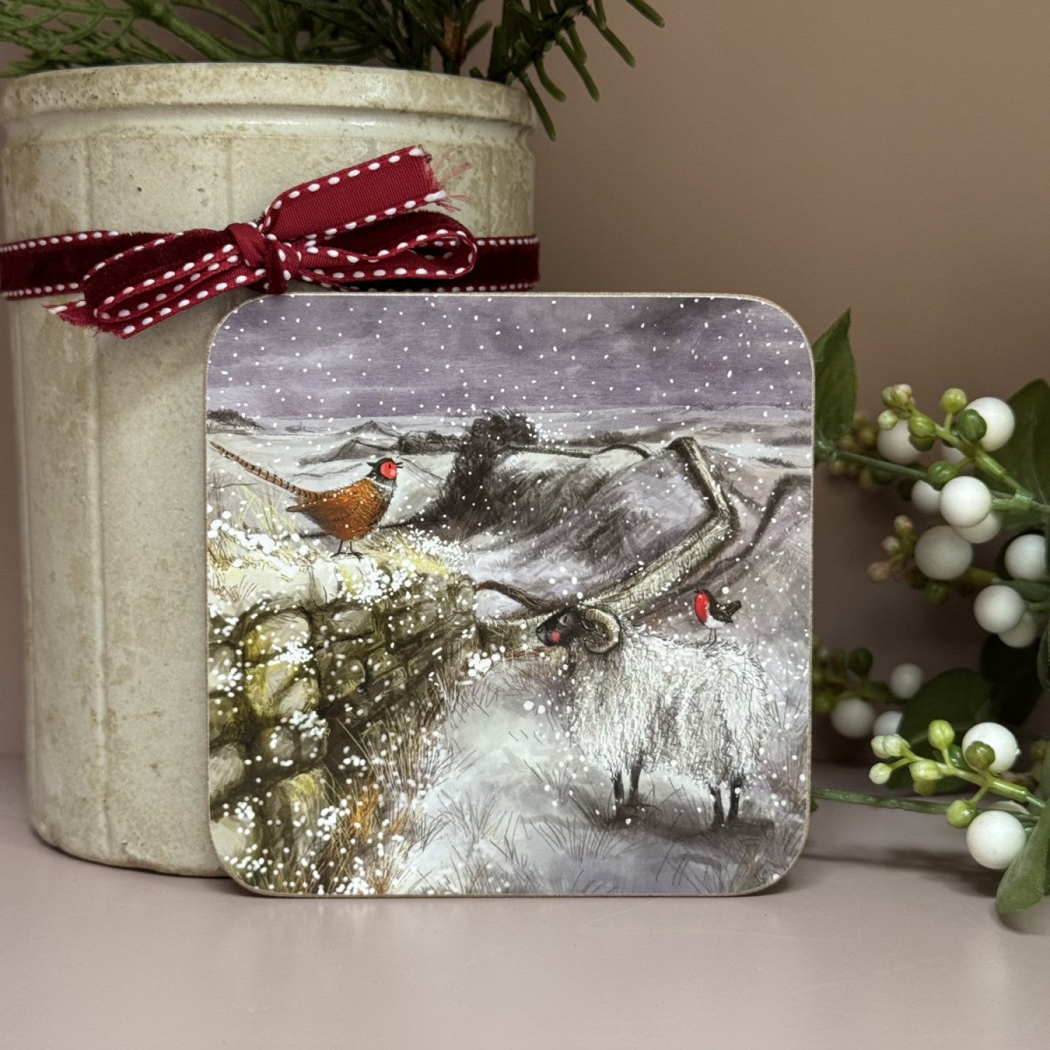 Alex Clark Snowfall On The Wall Coaster | Anna Davies