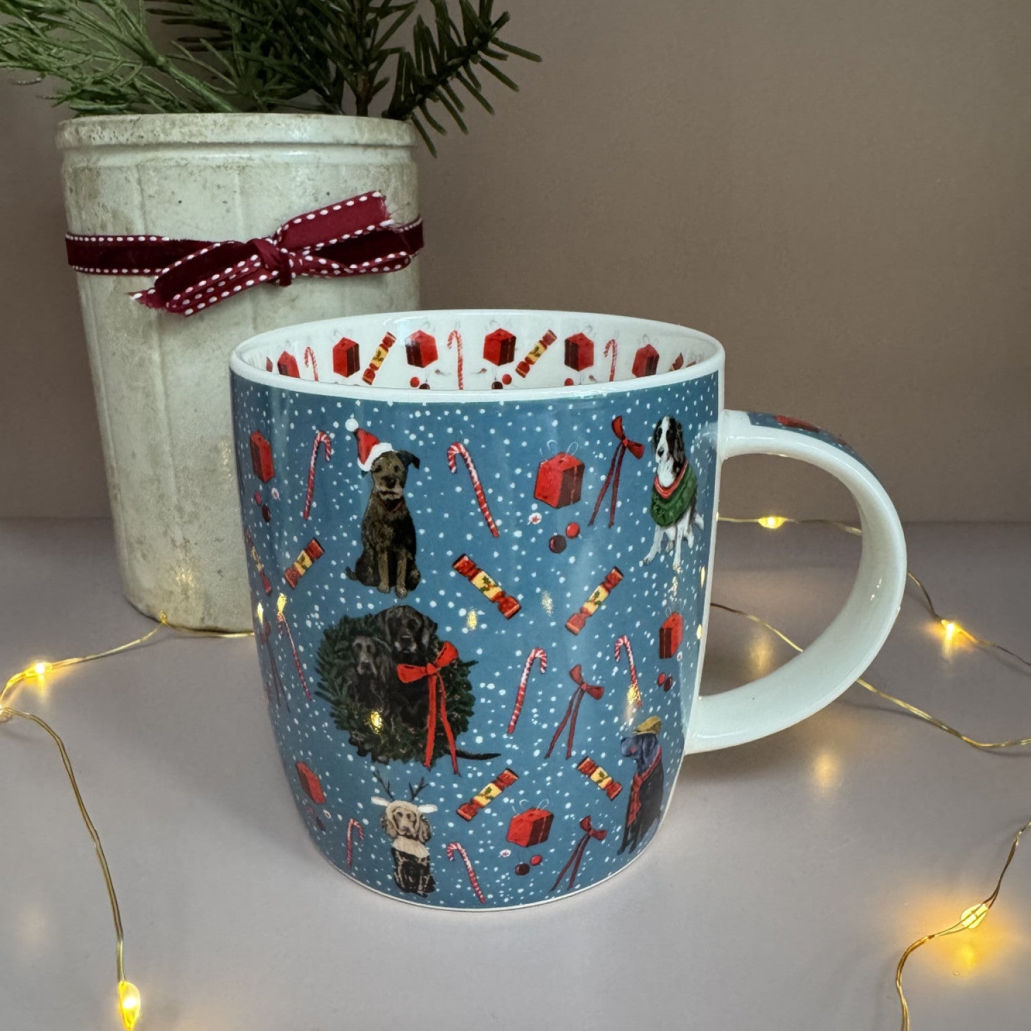 Alex Clark Christmas Dogs Mug | Anna Davies