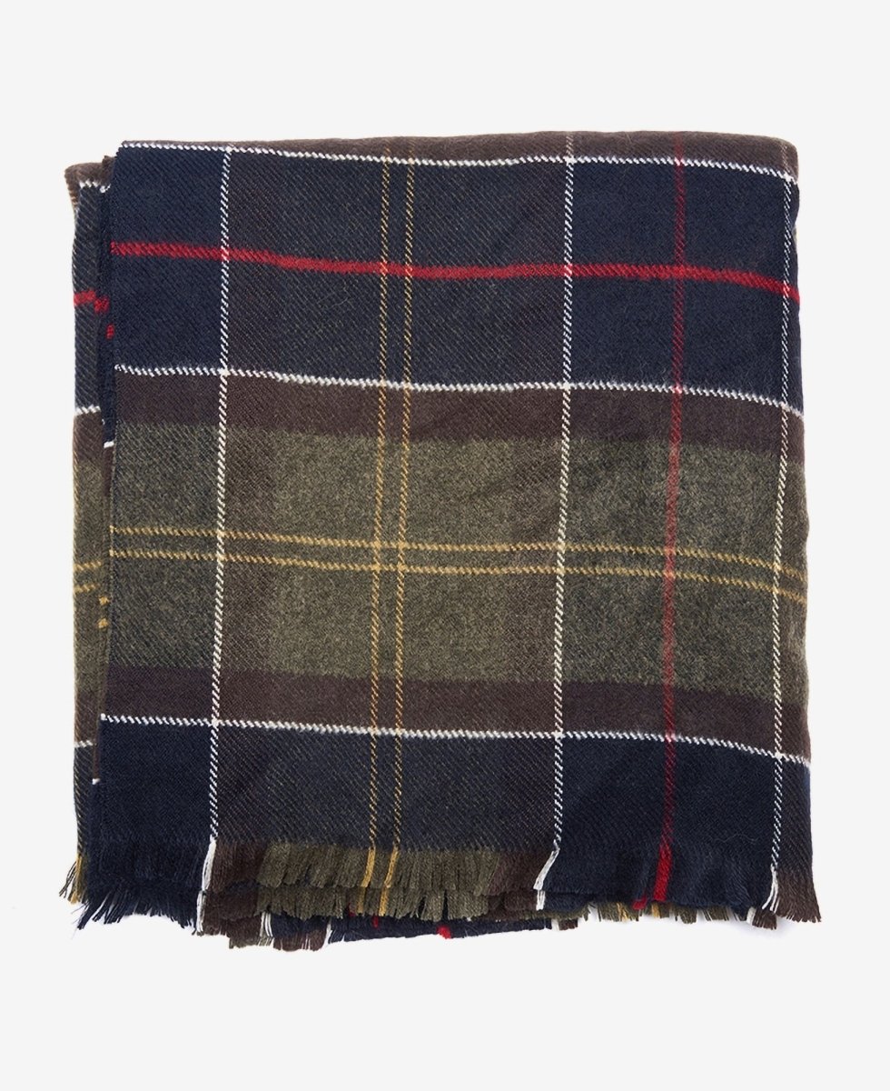 Barbour Staffin Tartan Serape Scarf | Scarves | Anna Davies