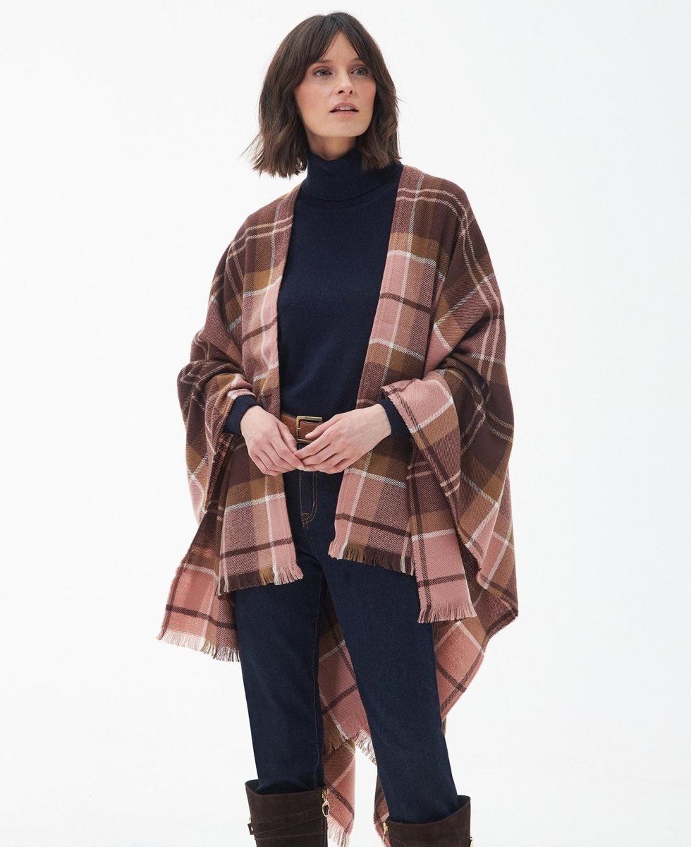 Barbour Staffin Tartan Serape Scarf | Scarves | Anna Davies