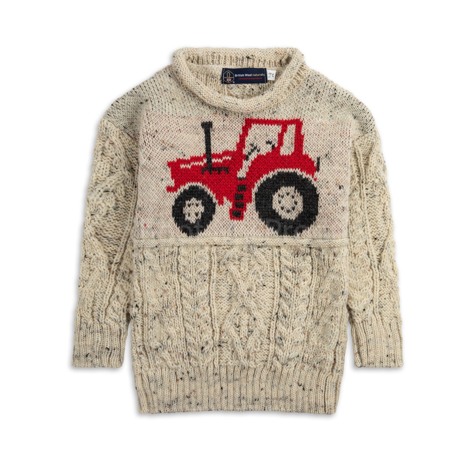 J M Cooper Children's Tractor Jumper in Aran Nepp | Anna Davies