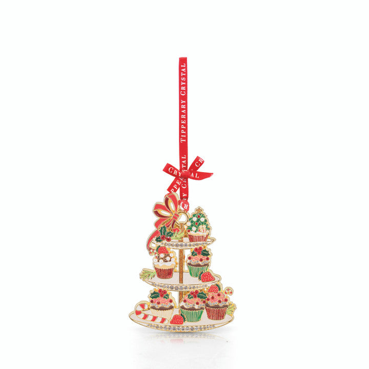 Tipperary Sparkle Tea Cake Stand Christmas Decoration| Anna Davies